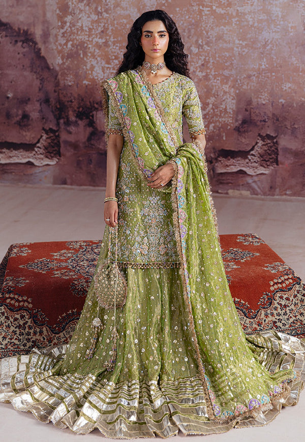 Sara Rohale Asghar Luxury Organza Embroidered 3 Piece Unstitched - Sha ...