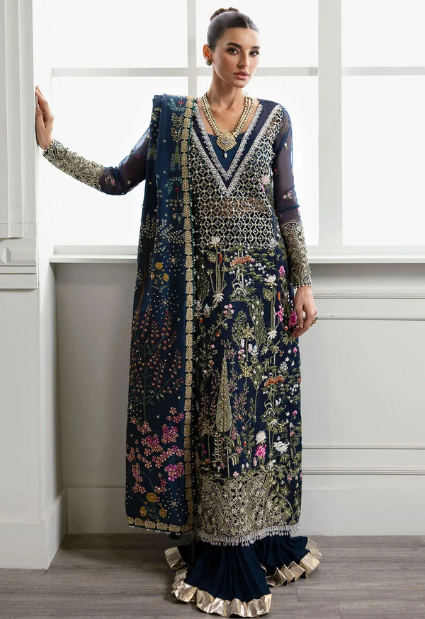 Crimson X Saira Shakira Embroidered Organza Suits Unstitched 3 Pc CR24 ...